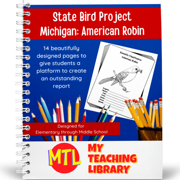 Michigan State Bird Project – American Robin – Library of Learning ...
