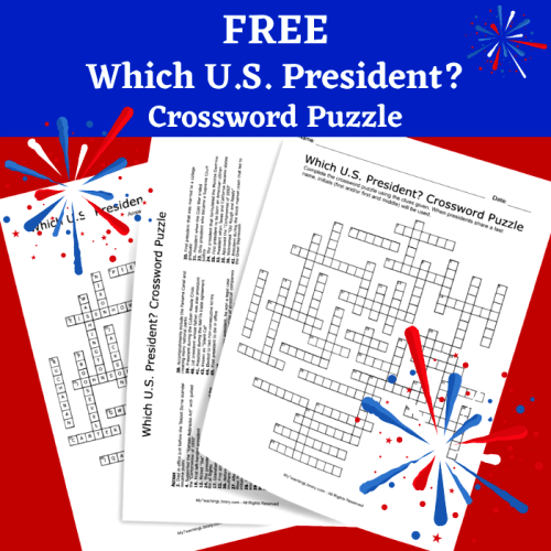 FREE Crossword Puzzle: Which U.S. President? – Library of Learning ...