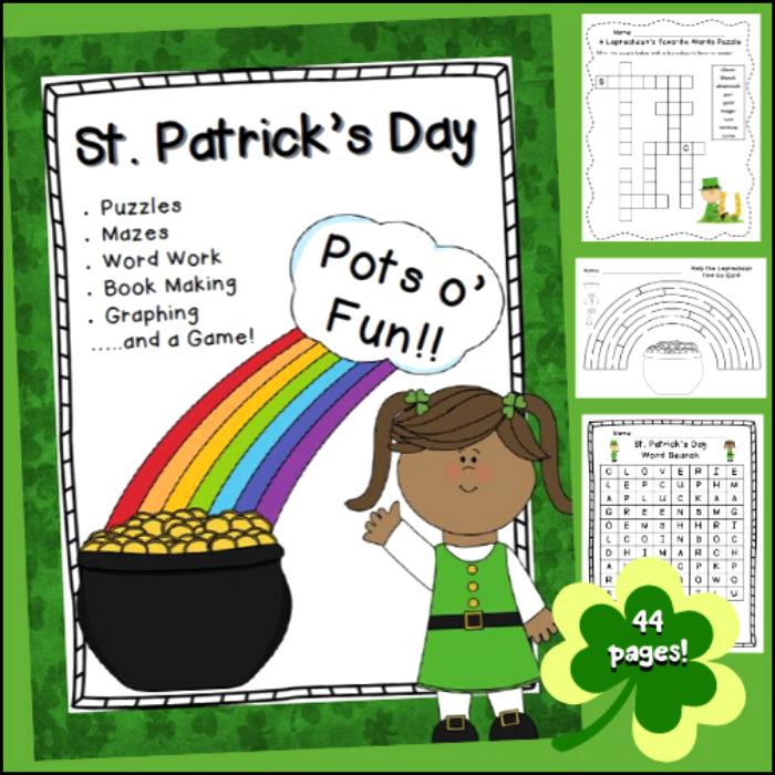 St. Patrick’s Day Printable Activities! – Library of Learning Resources