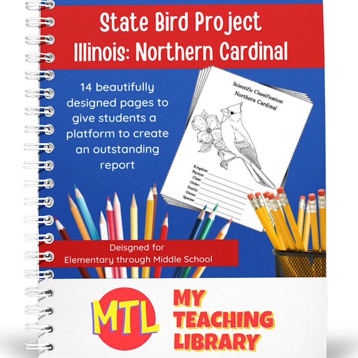 Illinois State Bird: The Northern Cardinal – Info and Student Project ...