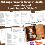Holes Advanced Novel Study: Literary Elements, Analysis, and More ...